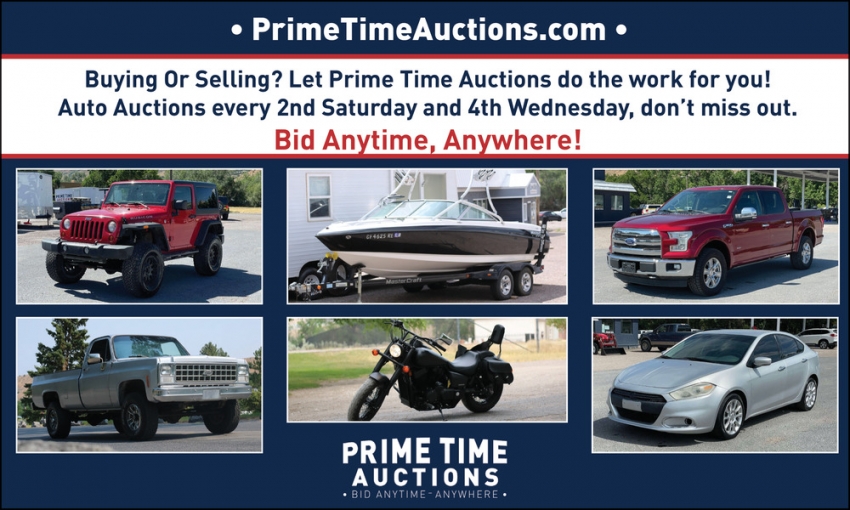 Auctions, Prime Time Auctions, Pocatello, ID