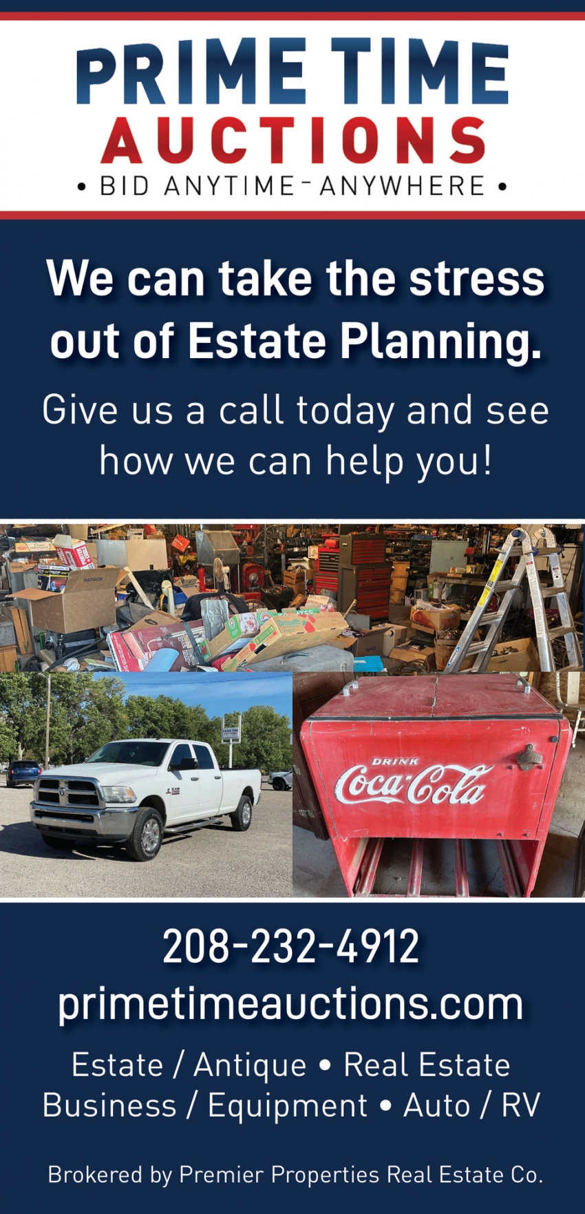 Auctions, Prime Time Auctions, Pocatello, ID